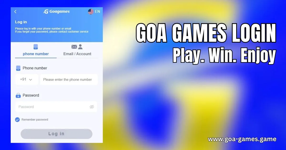 Goa Games Login