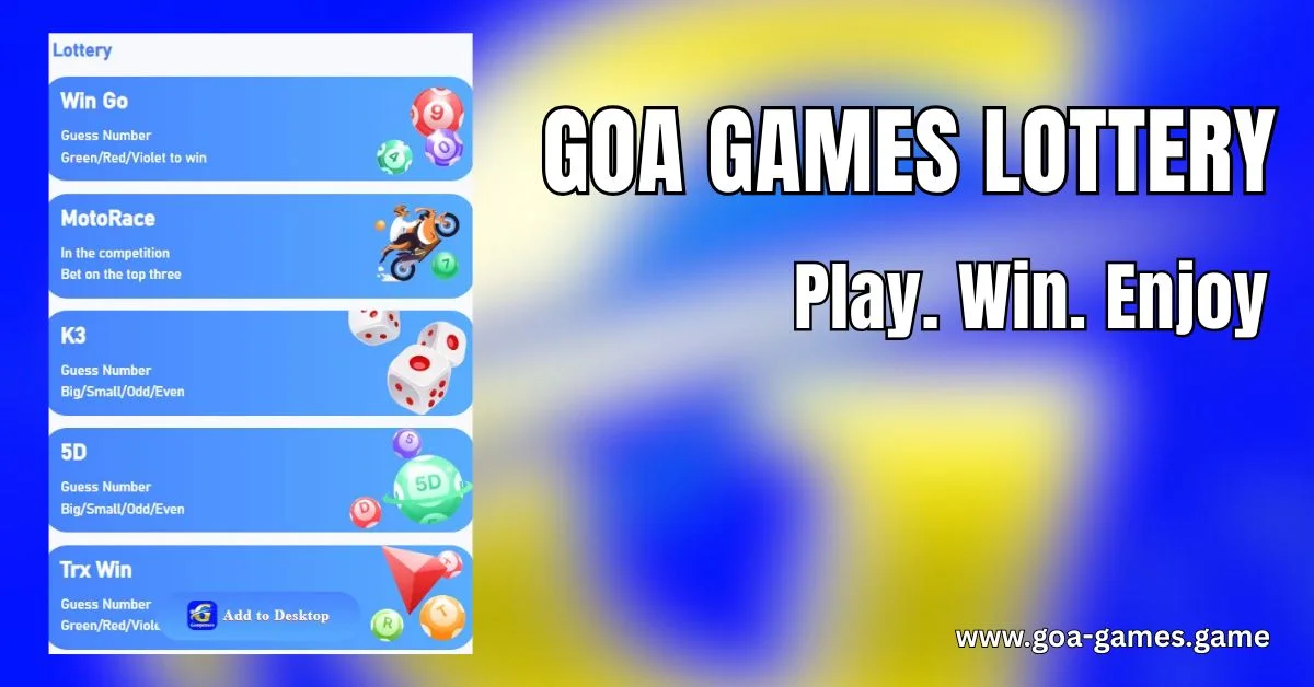 Goa Games Lottery